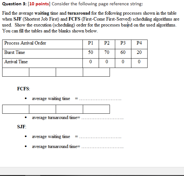 Solved Question 3: [10 points] Consider the following page | Chegg.com