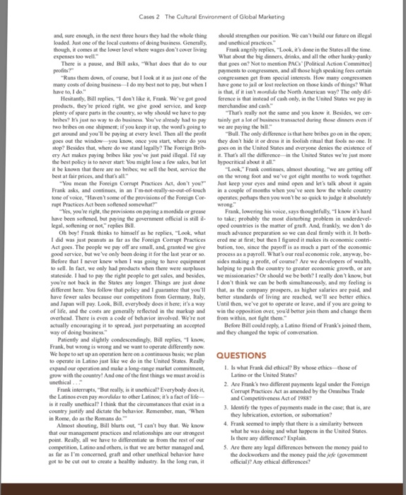 Solved Case analysis A case study has | Chegg.com