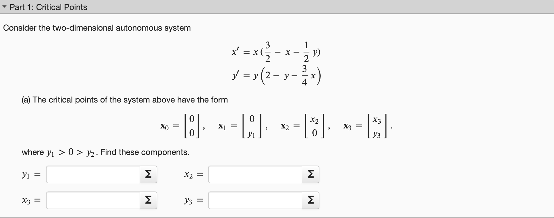 Solved Part 1: Critical Points Consider the two-dimensional | Chegg.com