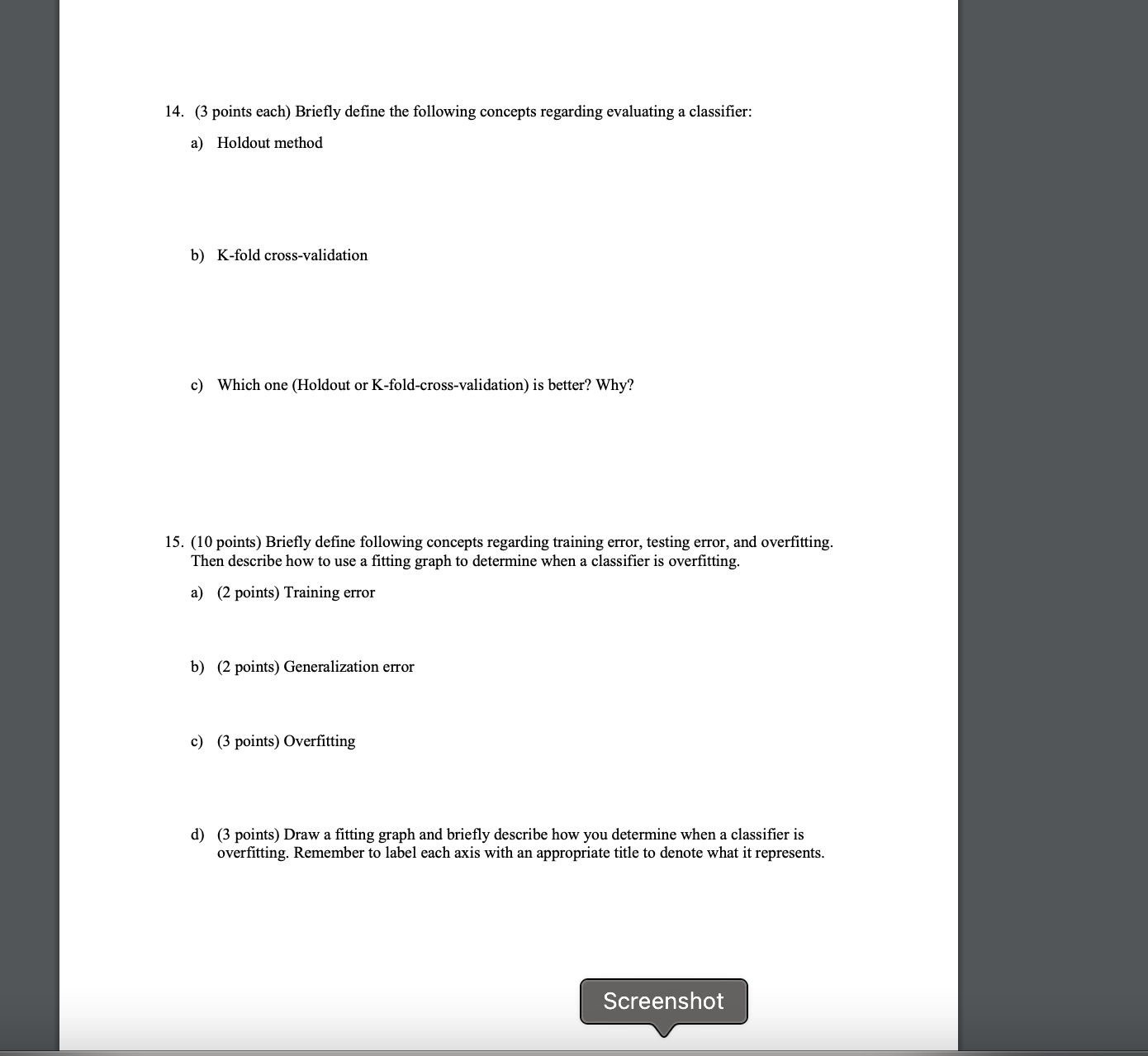 Solved 14. (3 points each) Briefly define the following | Chegg.com