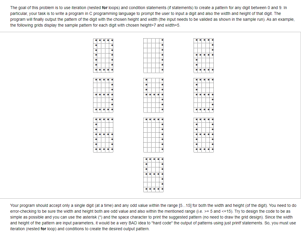 Solved The goal of this problem is to use iteration (nested | Chegg.com