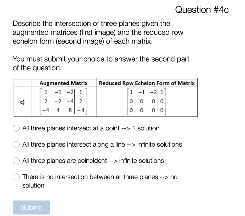 Solved Question #40 Describe the intersection of three | Chegg.com