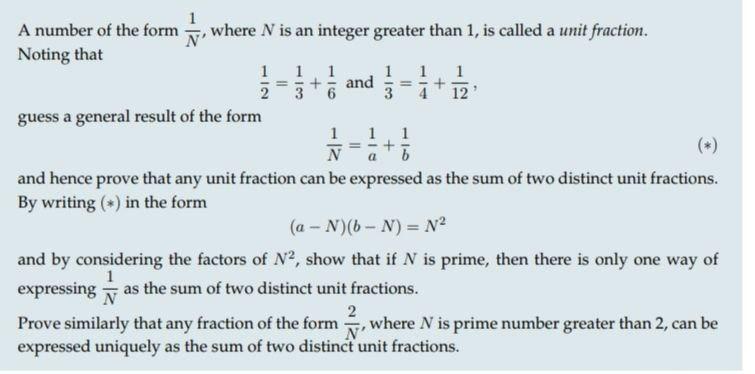 Solved 1 A number of the form , where N is an integer | Chegg.com