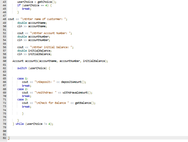 Solved 4.15 LAB: Simple ATM In this exercise, you will use | Chegg.com