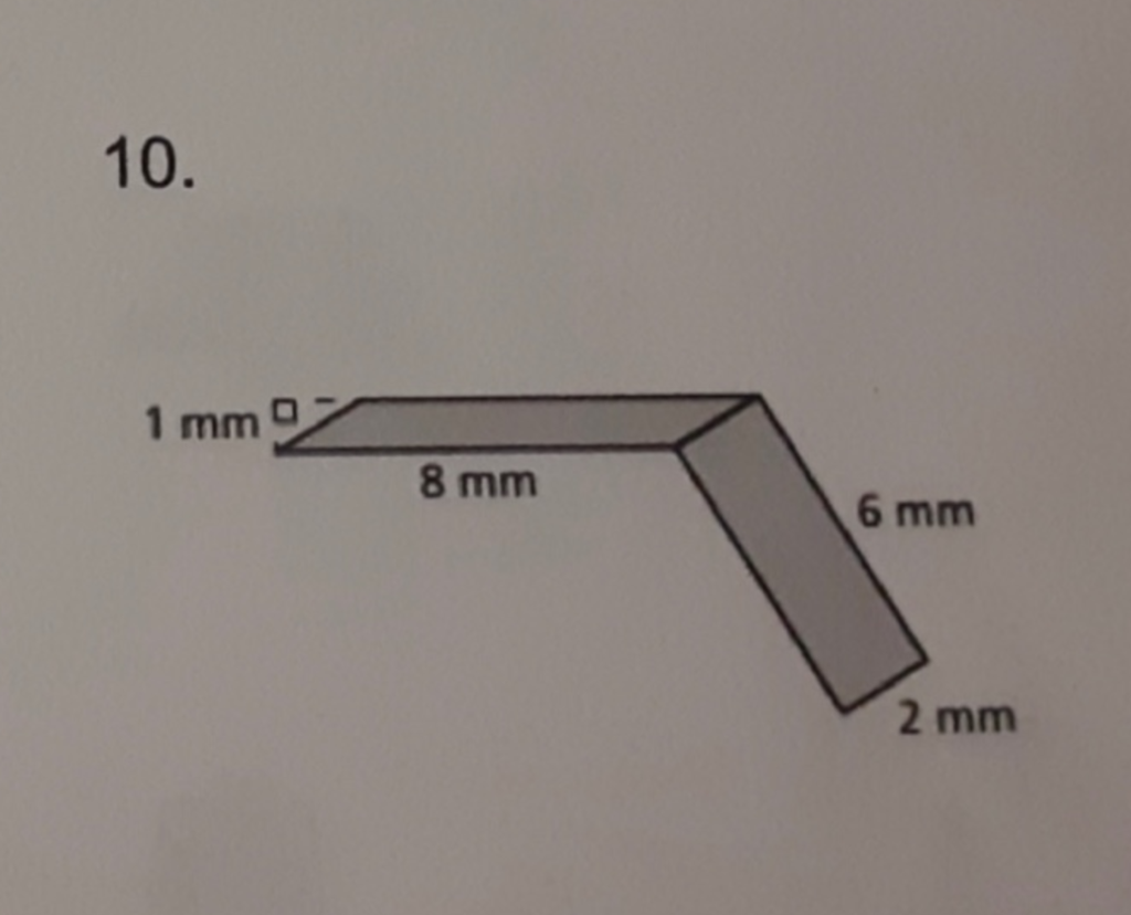 Solved 10. 1 mm 8 mm 6 mm 2 mm | Chegg.com