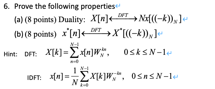 Solved 6. Prove the following properties (a) (8 points) | Chegg.com