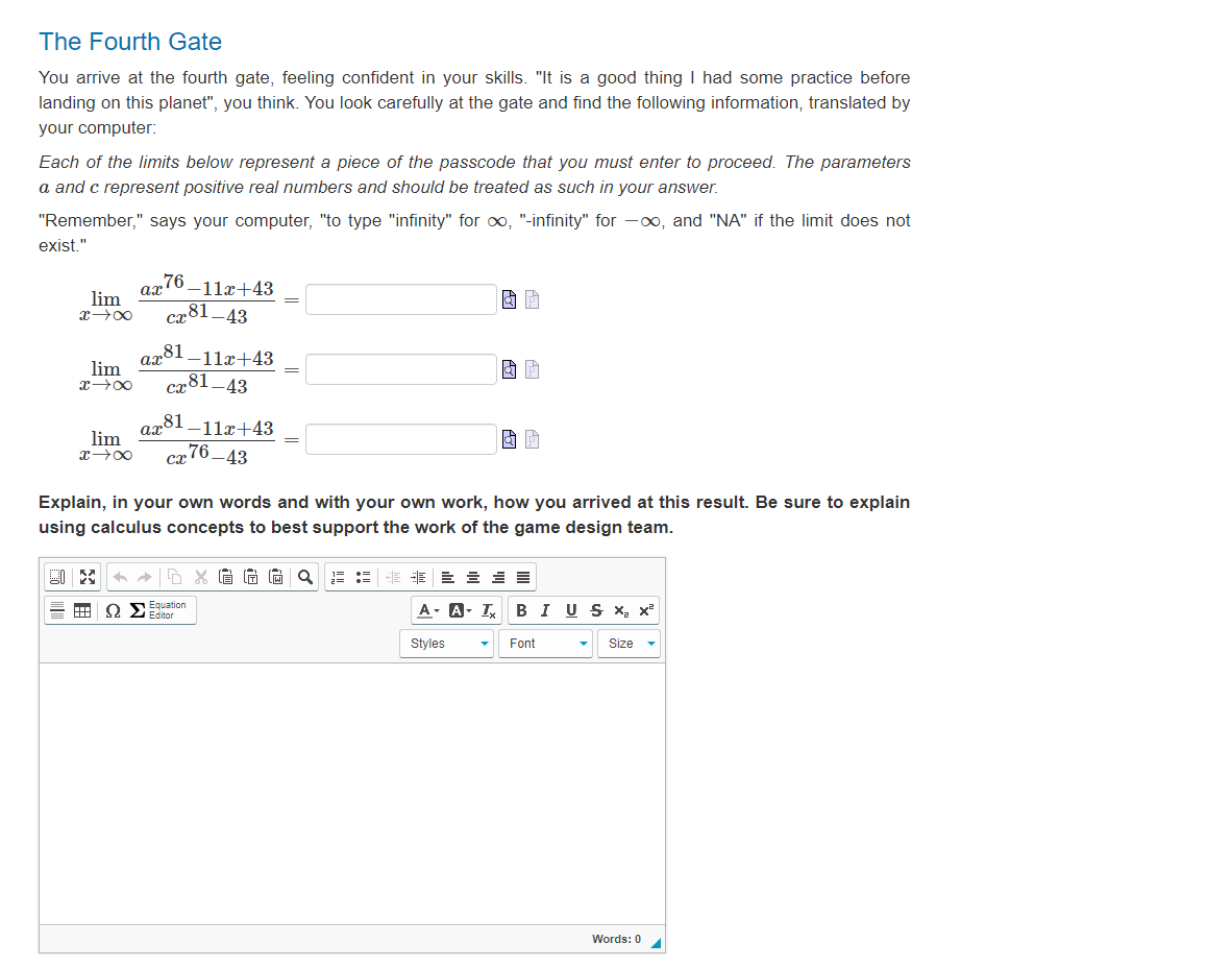 Solved The Fourth Gate You arrive at the fourth gate, | Chegg.com