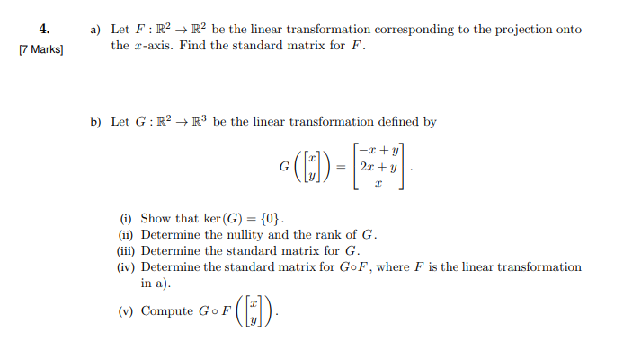 Solved a) Let F:R2→R2 be the linear transformation | Chegg.com