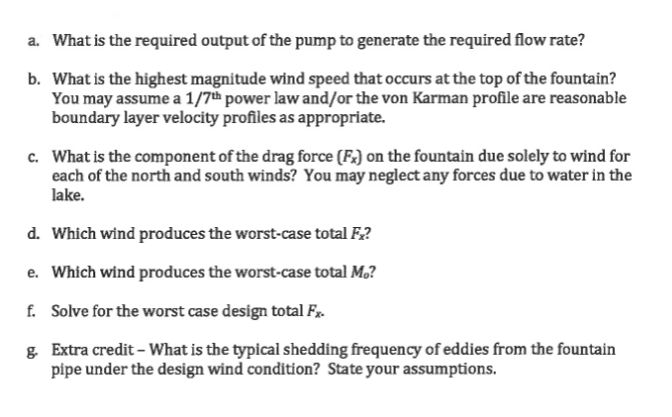Solved Problem 2: (50 points) You are designing a fountain | Chegg.com