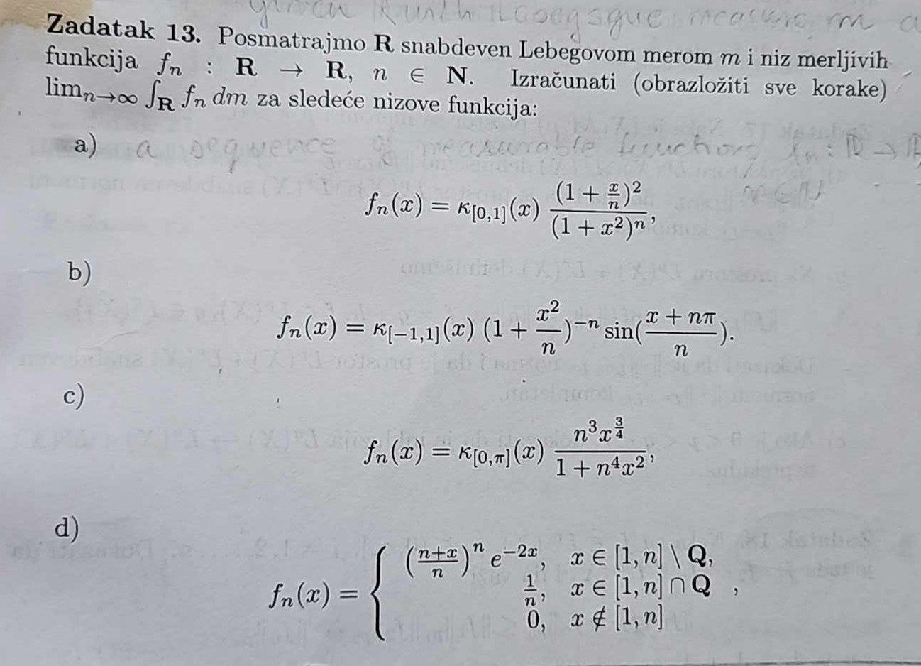 Solved Consider The Set R Equipped With The Lebesgue Measure