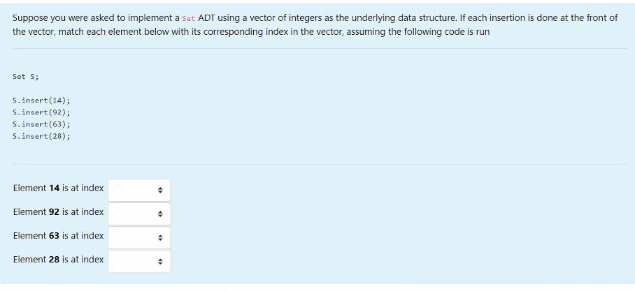 Solved Suppose you were asked to implement a Set ADT using a | Chegg.com