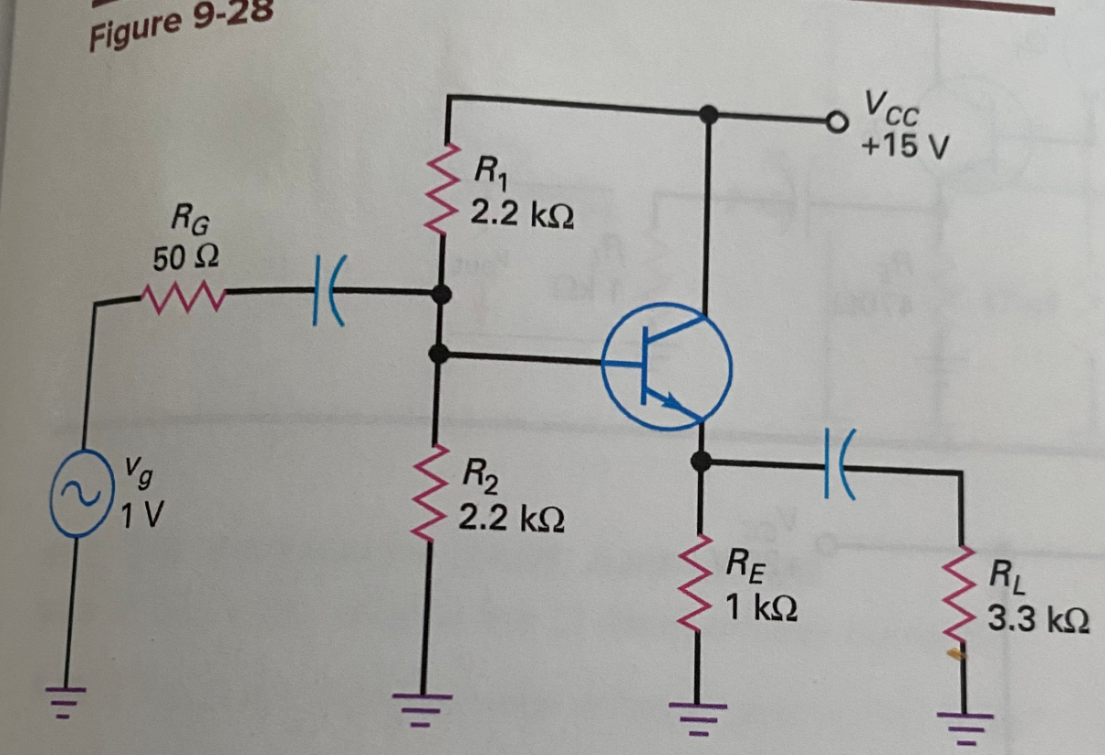Solved In the figure below, what is the voltage gain if Beta | Chegg.com