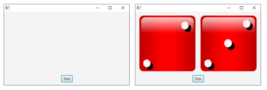 Solved In JavaFX Create a JavaFX application that simulates | Chegg.com
