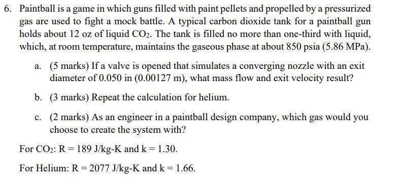 Solved Paintball is a game in which guns filled with paint | Chegg.com