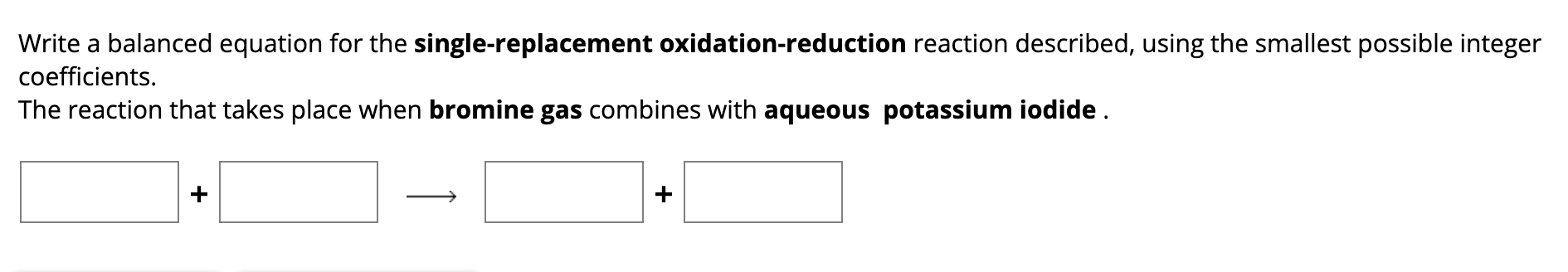 Solved Write a balanced equation for the single-replacement | Chegg.com