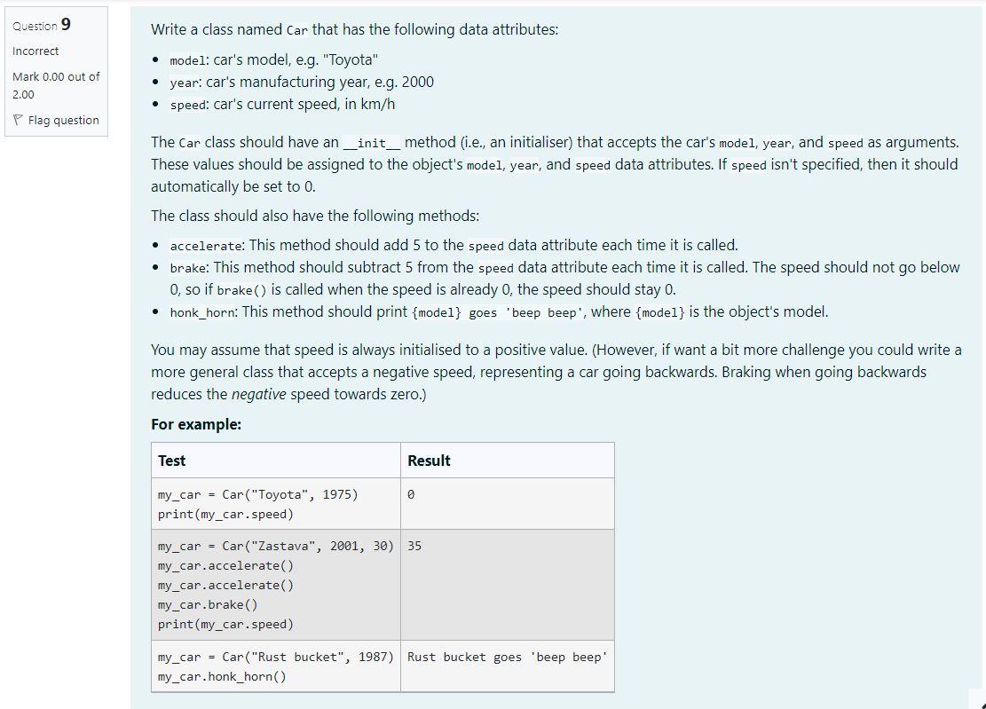Solved Question 8 Not complete Marked out of 2.00 Say hello | Chegg.com