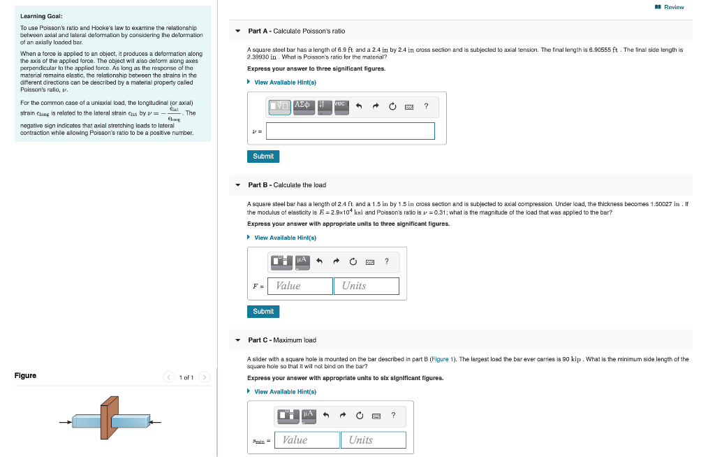 Solved Review Learning Goal: Part A - Calculate Poisson's | Chegg.com