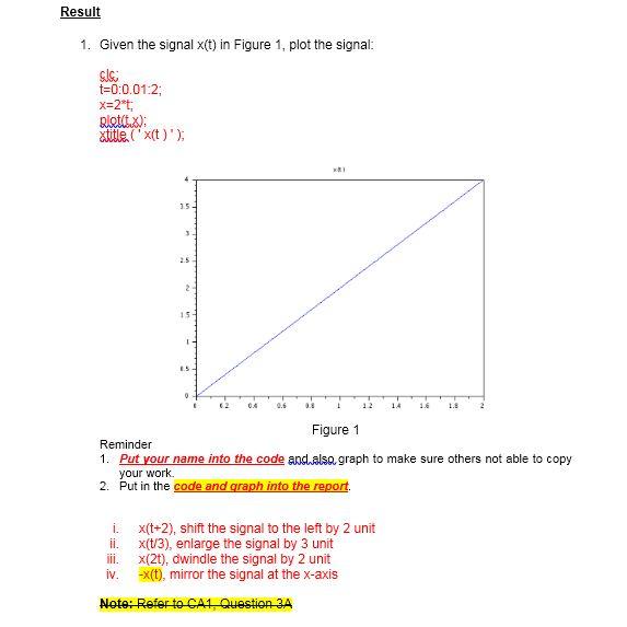 Solved Title: Basic Signal Manipulation Operations | Chegg.com