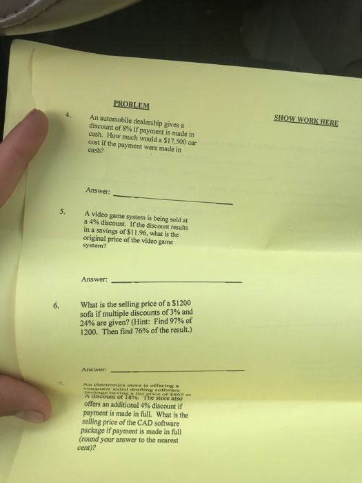 Solved ESSENTIAL MATHEMATICS 1 Examination 6 -13 Student | Chegg.com