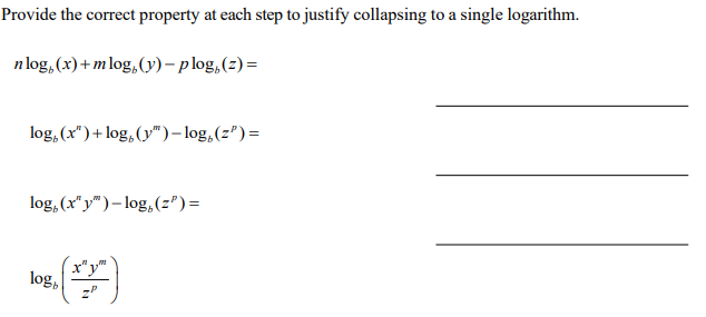 Solved Provide the correct property at each step to justify | Chegg.com