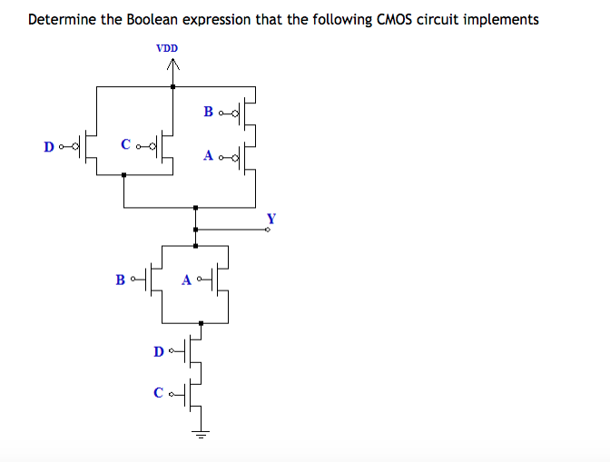 Solved Determine the Boolean expression that the following | Chegg.com