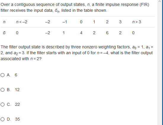 Solved Over a contiguous sequence of output states, n, a | Chegg.com