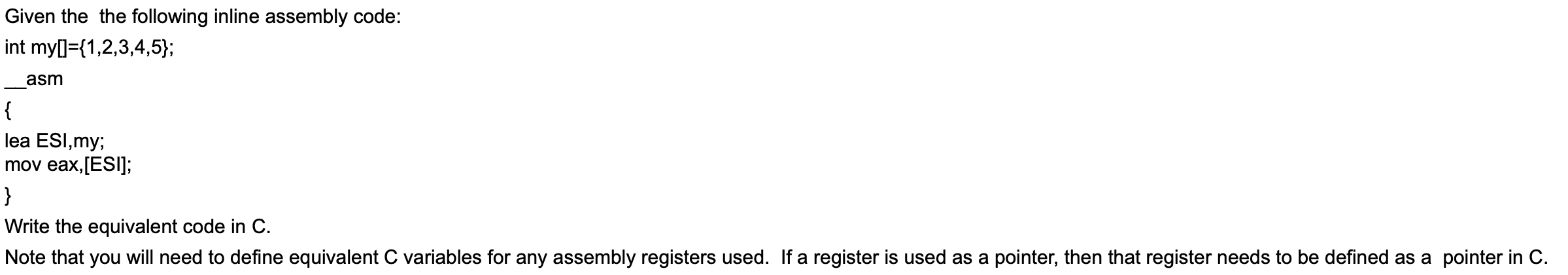 Solved Help, also explain what you did. Write in C code. | Chegg.com