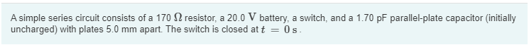 Solved A simple series circuit consists of a 170Ω resistor, | Chegg.com
