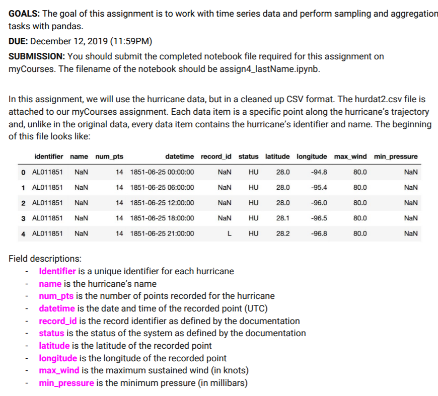 GOALS: The goal of this assignment is to work with | Chegg.com
