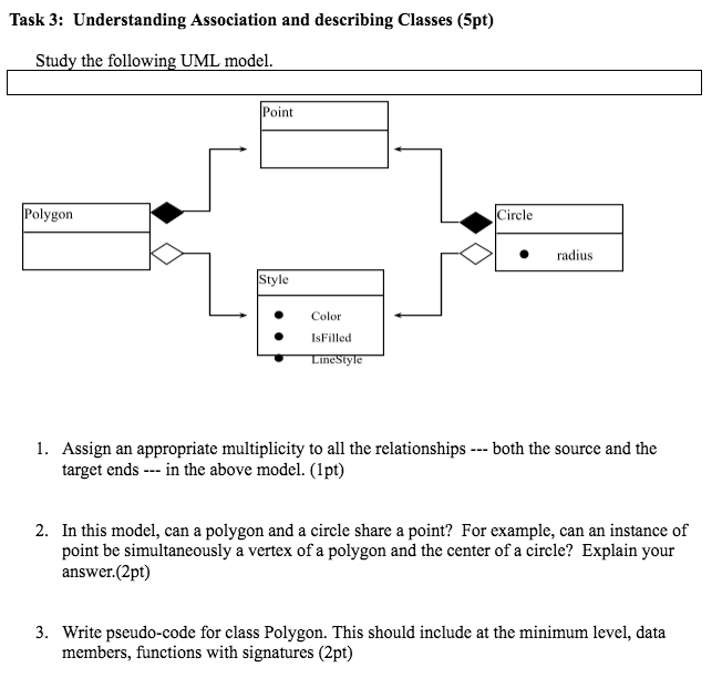 Solved Task 3: Understanding Association and describing | Chegg.com