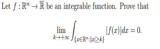 Solved Let f:Rn→R be an integrable function. Prove that | Chegg.com