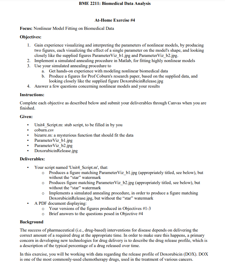 Use Matlab.Follow ObjectivesWrite Code where it says | Chegg.com