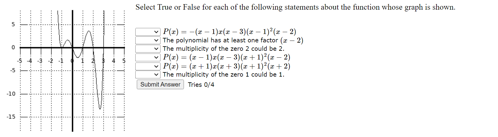 Solved Select True or False for each of the following | Chegg.com
