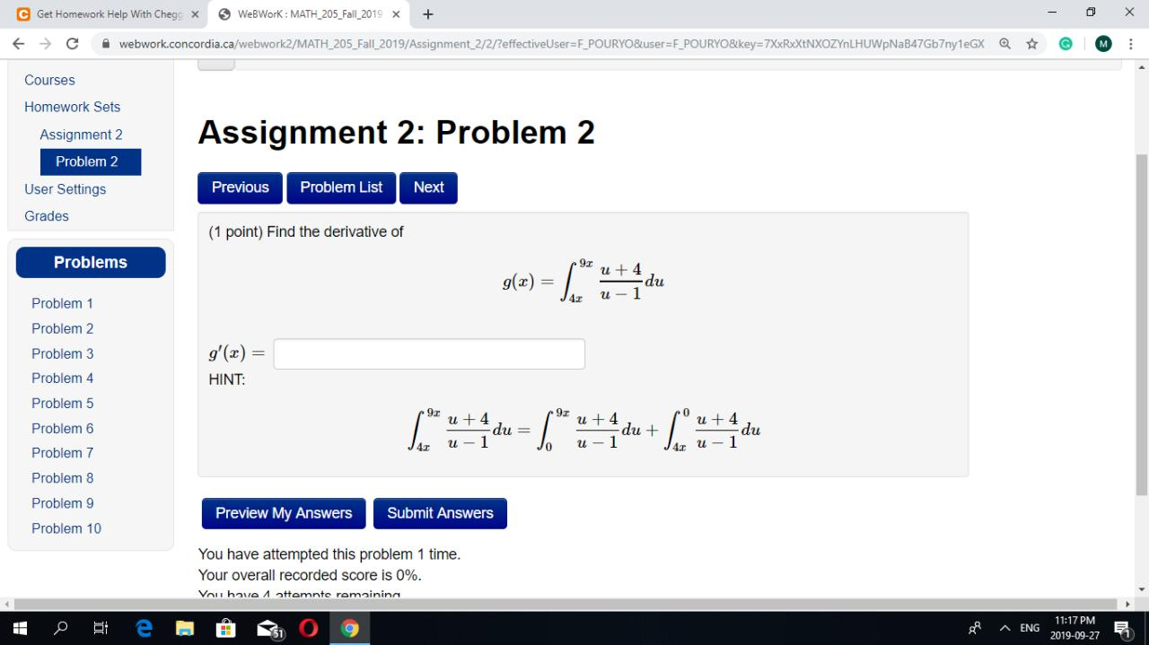 Solved WeBWorK: MATH 205 Fall 2019 C Get Homework Help With | Chegg.com Solved WeBWorK: MATH 205 Fall 2019 C Get Homework Help With | Chegg.com