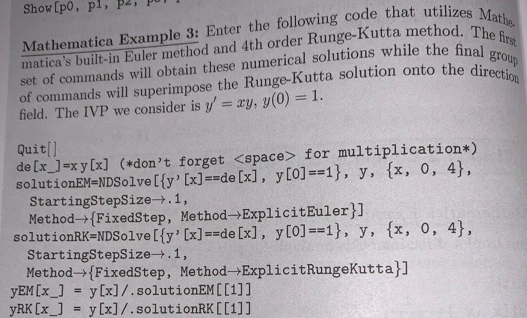 Solved USE MATHEMATICA AND FOLLOW THE EXAMPLE, AND MODIFY | Chegg.com