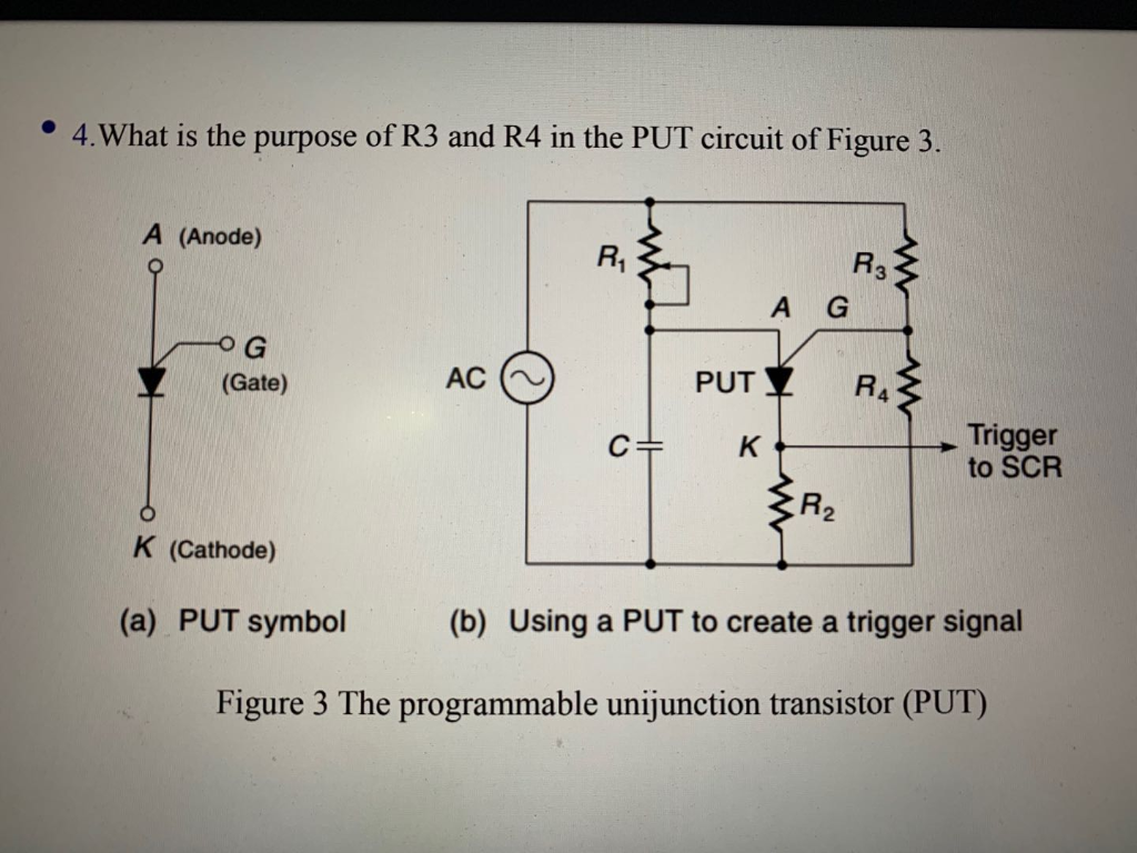 Solved • 4.What is the purpose of R3 and R4 in the PUT | Chegg.com