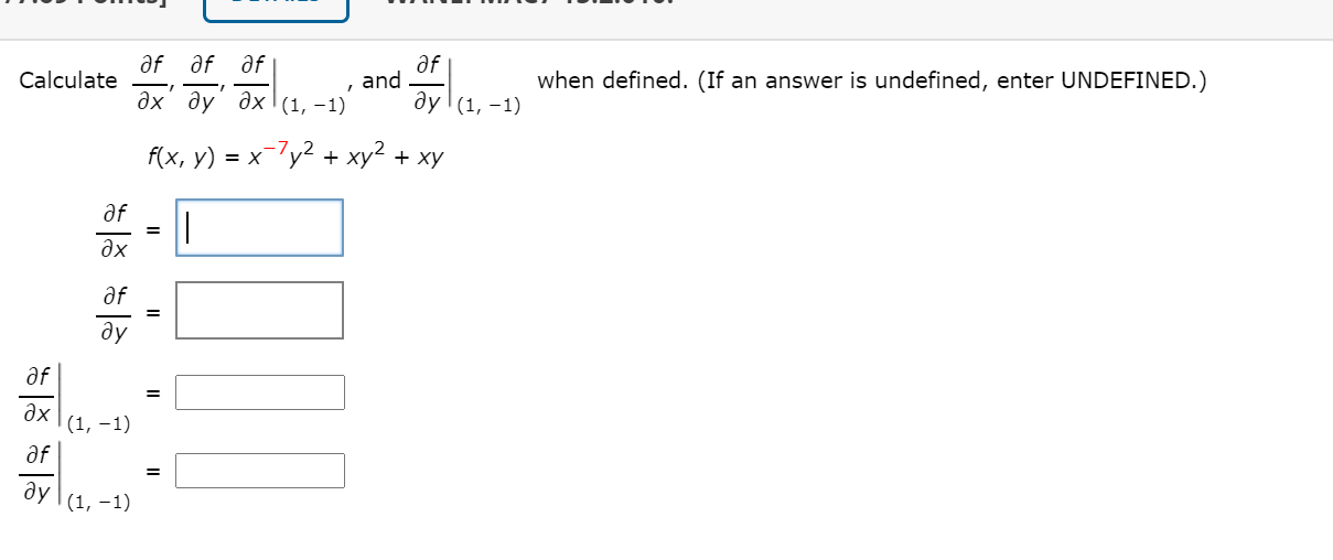 Solved Calculate when defined. (If an answer is undefined, | Chegg.com