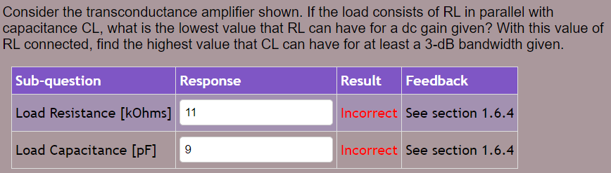 Solved \begin{tabular}{|l|l|} \hline Parameter & Value \\ | Chegg.com
