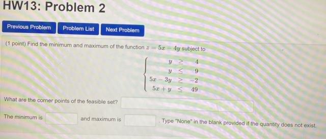 Solved HW13: Problem 2 Previous Problem Problern List Next | Chegg.com