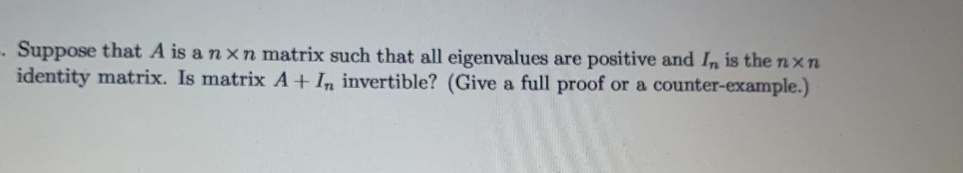 Solved Suppose that \\( A \\) is a \\( n \\times n \\) | Chegg.com