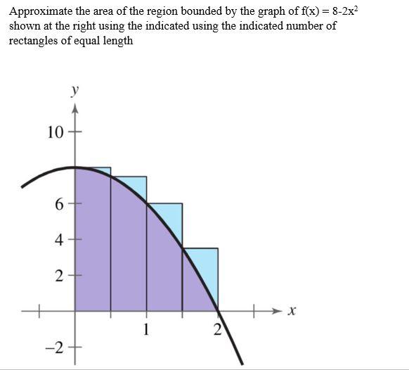 Solved Approximate the area of the region bounded by the | Chegg.com