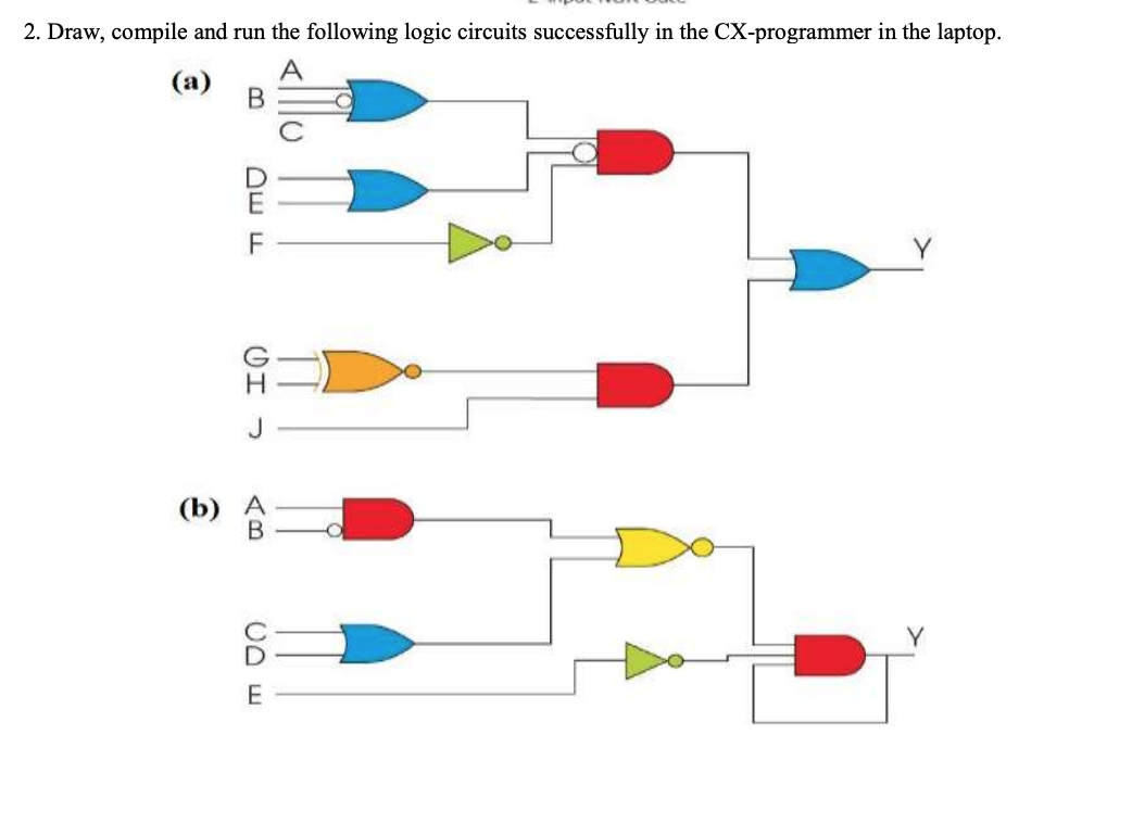 Solved 2. Draw, compile and run the following logic circuits | Chegg.com