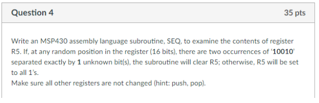Solved PLEASE SOLVE THIS ASAP INTRO MICROPROCESSOR | Chegg.com