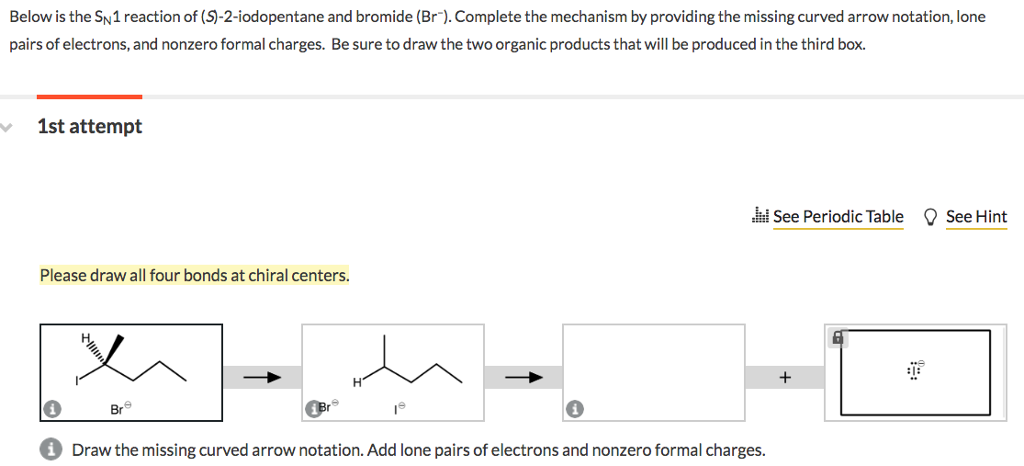 Solved Below is the SN1 reaction of (S)-2-iodopentane and | Chegg.com