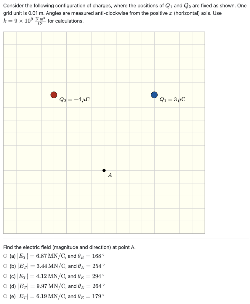 Solved Consider the following configuration of charges, | Chegg.com