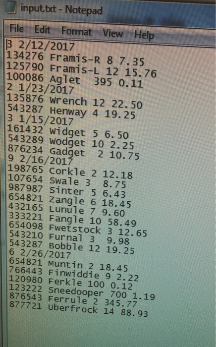 Solved Write A C Program To Read Details Of Invoices From A