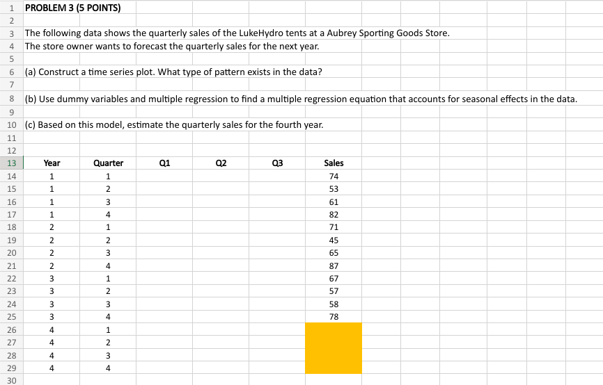 Solved Please provide each step of the process and the Excel | Chegg.com