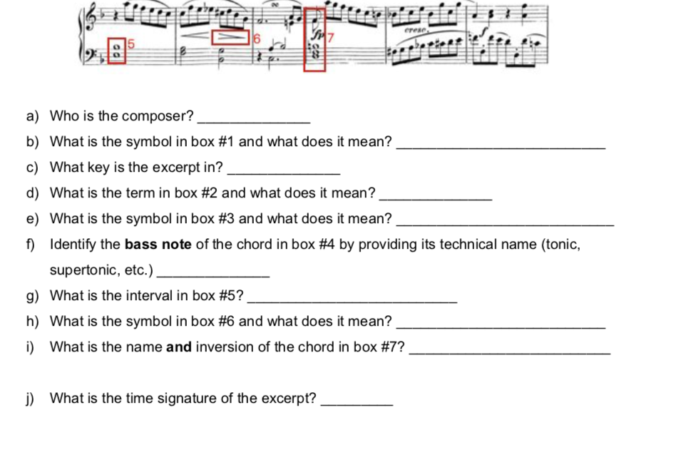 6. Answer the following questions about the given | Chegg.com