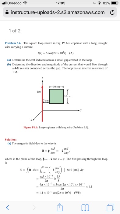 Solved 17:05 을instructure-uploads-2.s3.amazonaws.com C 1 of | Chegg.com