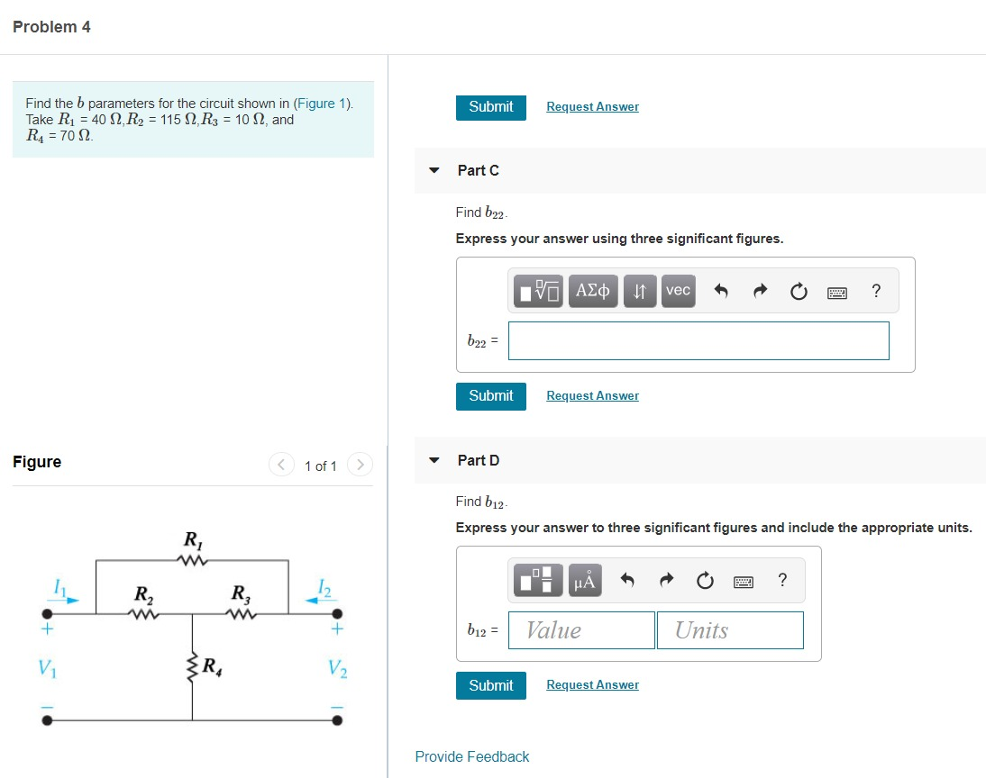 Solved Problem 4 Find the b parameters for the circuit shown | Chegg.com